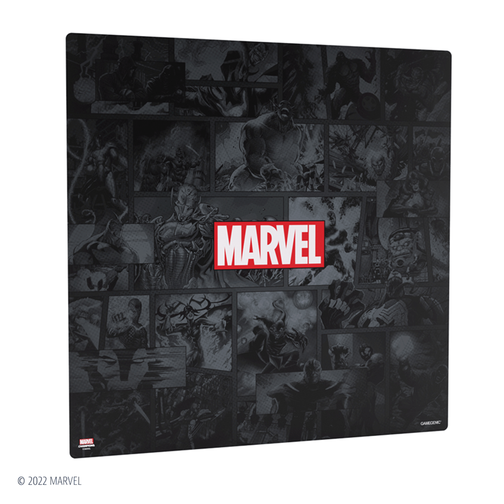 Marvel Champions Game Mat XL – Marvel Black - Asmodee Chile